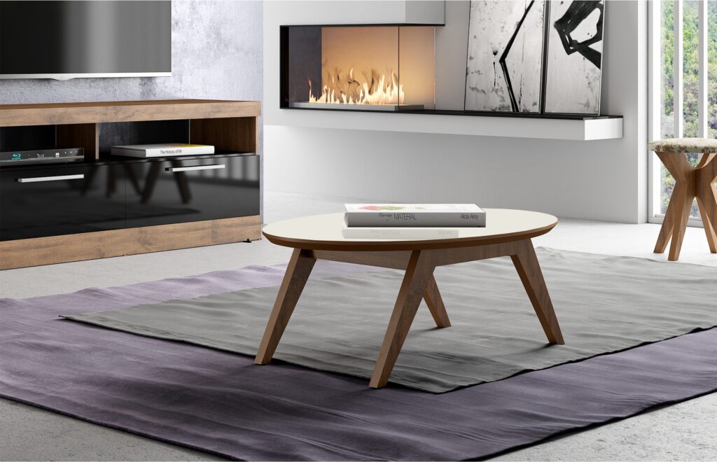 MESA DE CENTRO OVAL - Mueblestogo