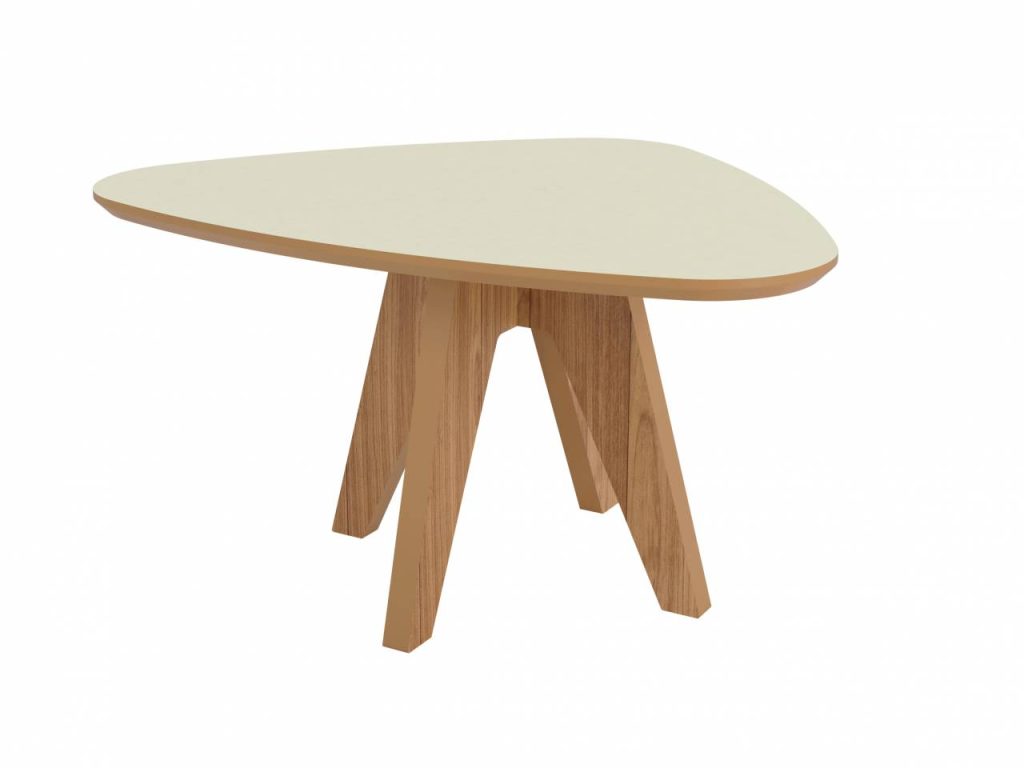 MESA DE CENTRO 65CM TRIANGULAR - Mueblestogo